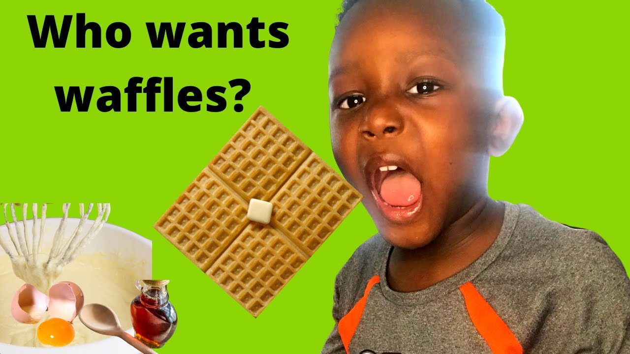 Let’s make waffles! |kids cooking - YouTube