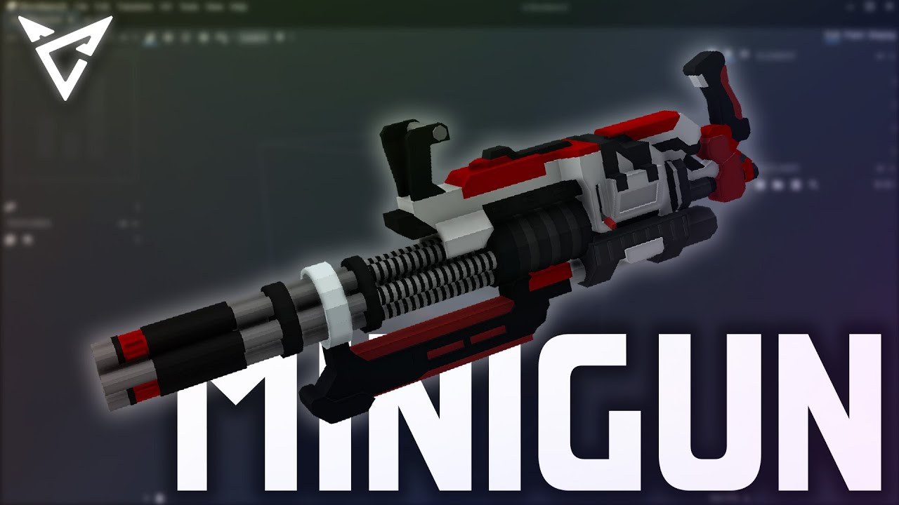 🔫 MINIGUN | Blockbench - YouTube