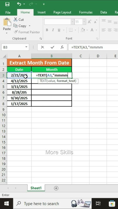 Extract Month From Date in Excel | Excel Tips & Tricks - YouTube