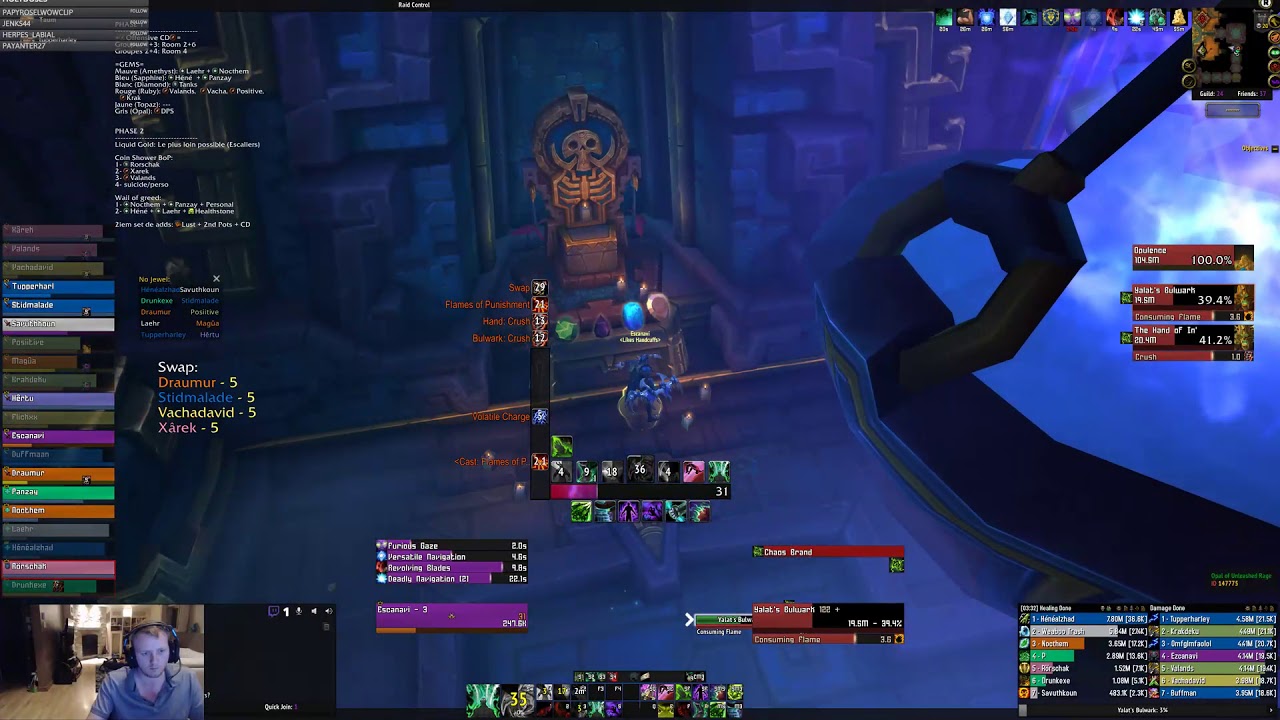 [WoW] - Mythic Battle of Dazar'alor - Likes Handcuffs vs Opulence - YouTube