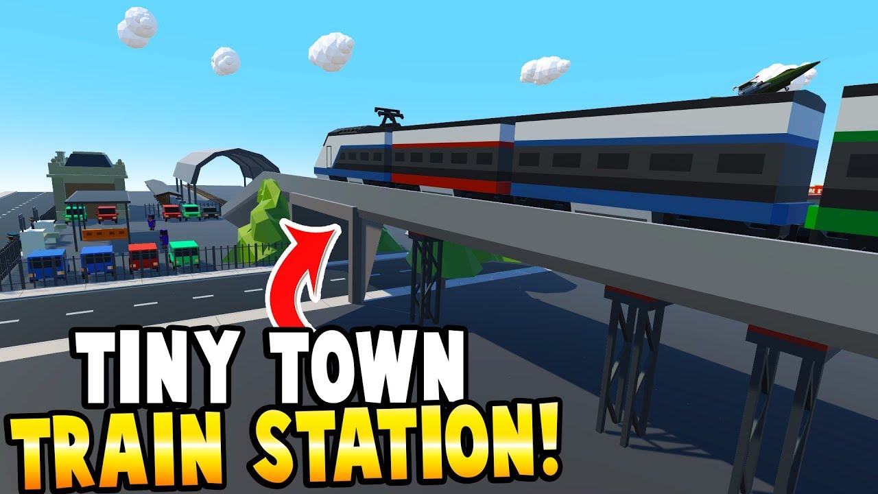 Building A Toy Model Train Station! (Tiny Town Gameplay) - YouTube