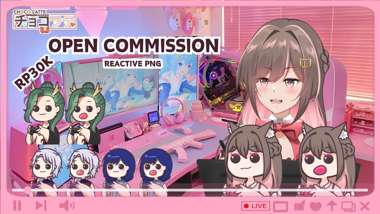 【CHOCOMISSION - Choco Latte Vtuber】Ngerjain komisan, menemani hari ...