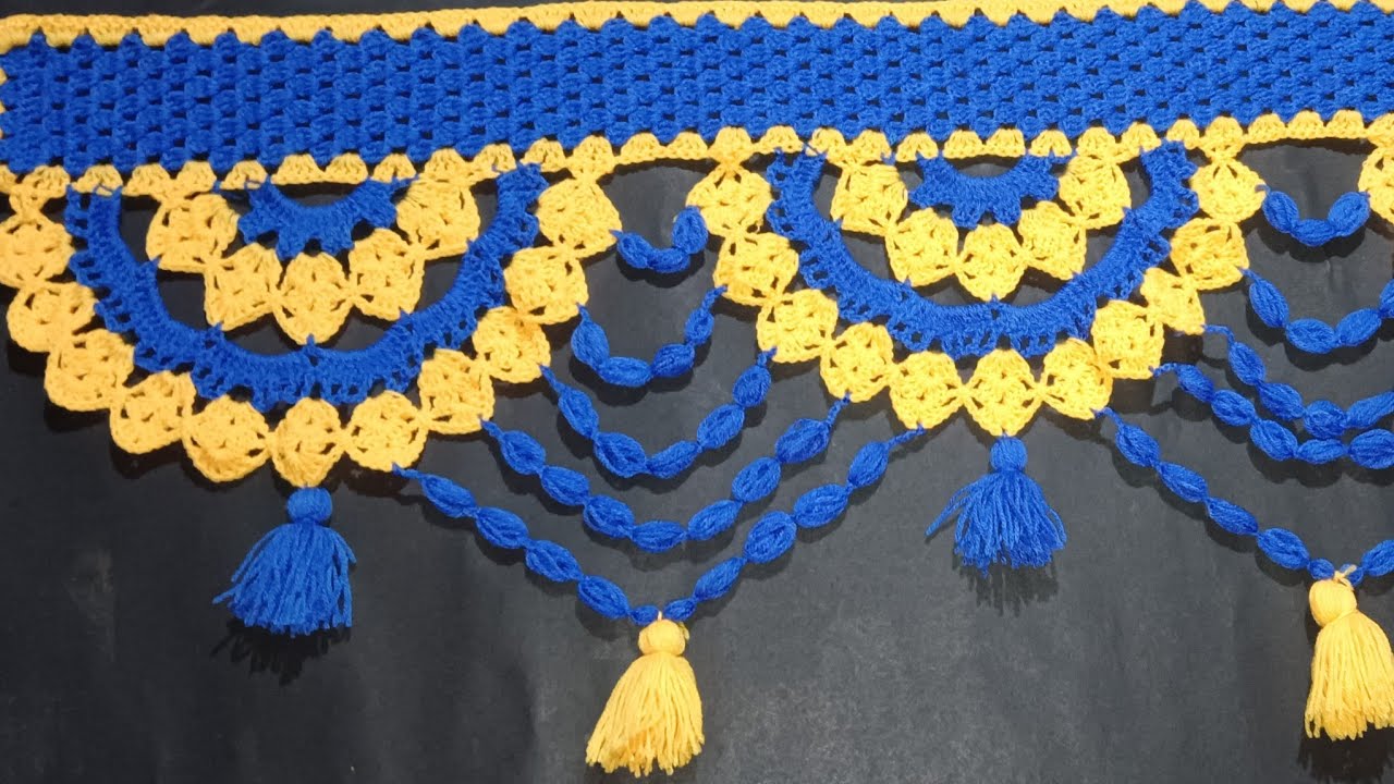 New toran design for doors. Door hanging crochet toran. woolen art and ...