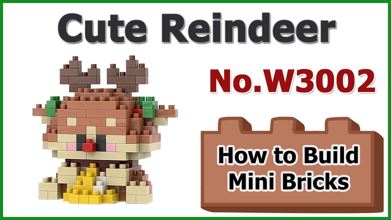 How to Build Mini Blocks Reindeer W3002 Review Instructions ...
