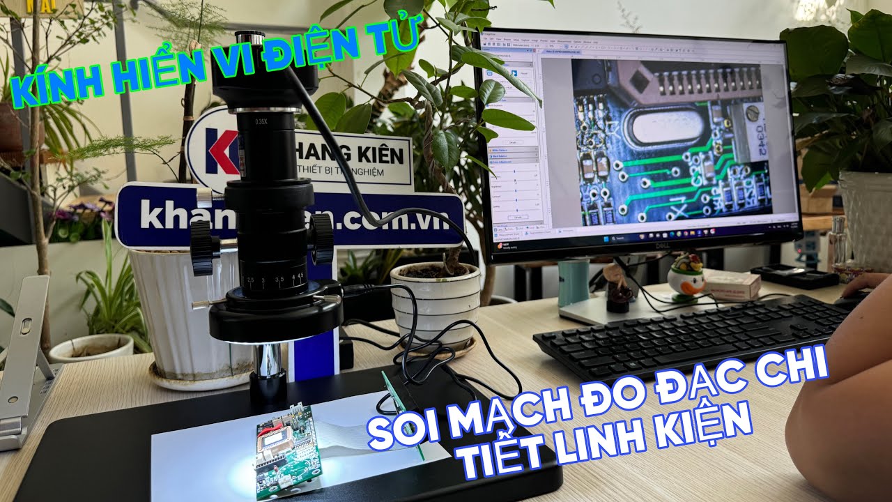 Kính hiển vi soi nổi điện tử kèm camera E3ISPM25000ΚΡΑ soi mạch linh ...