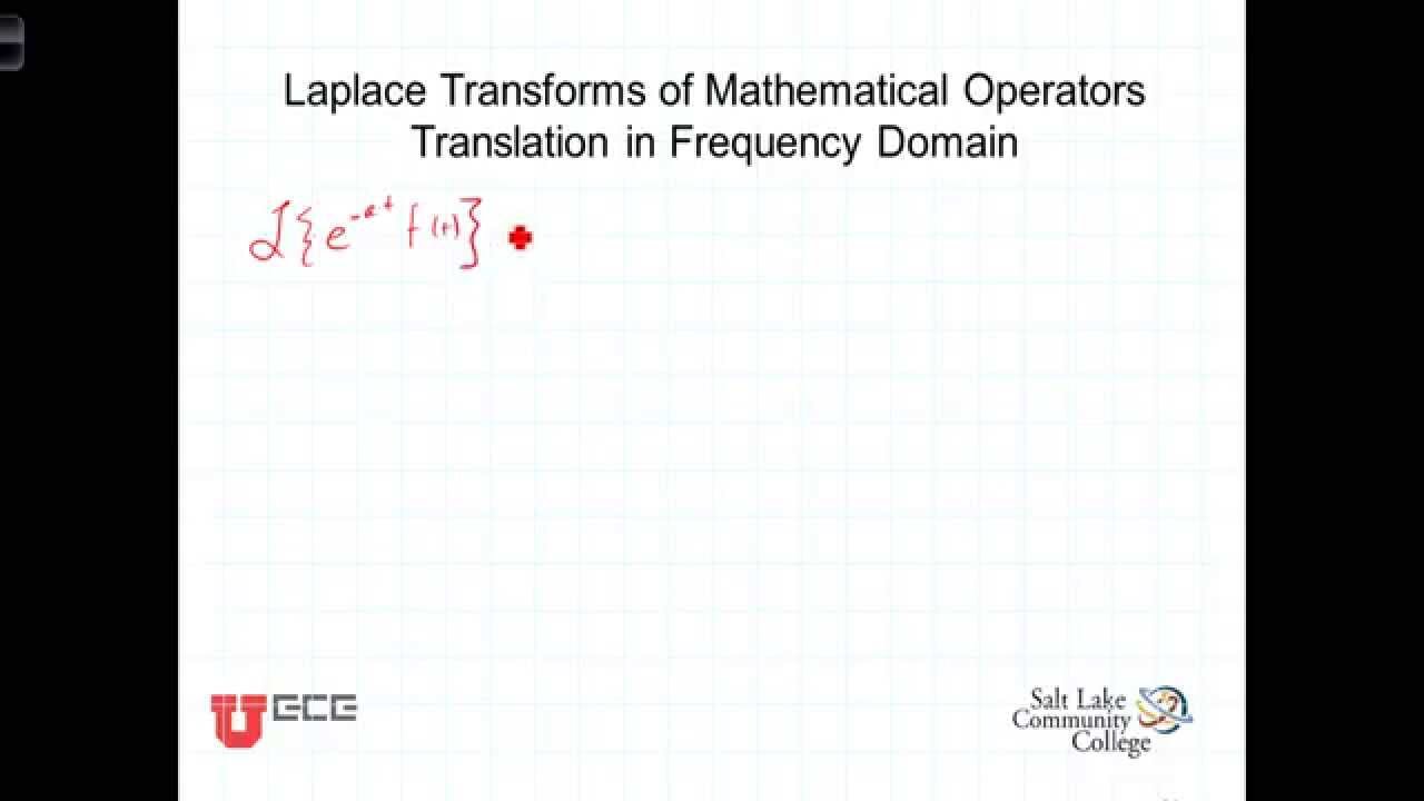 L12 5 4Laplace Trans Frequency Domain Translation - YouTube