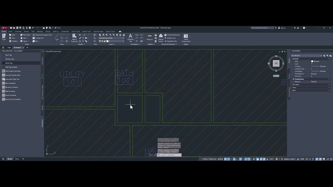 AutoCAD Architecture - Rooms and Room Tags - YouTube