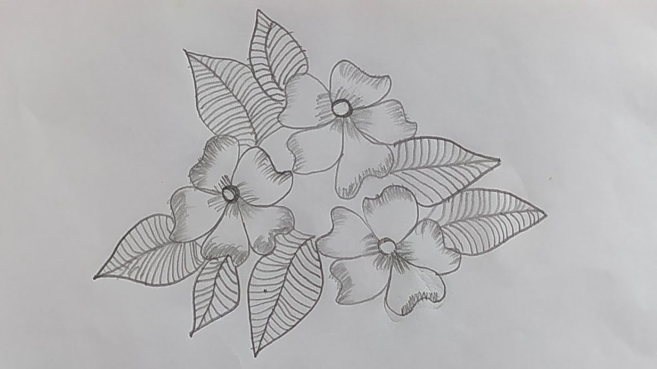 How To Draw A Flower Design Easy Step By Step/flower design drawing ...