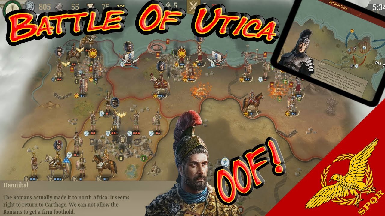 Battle Of Utica Punic Wars #4 Hannibal Did An Oopsie; Great Conqueror ...
