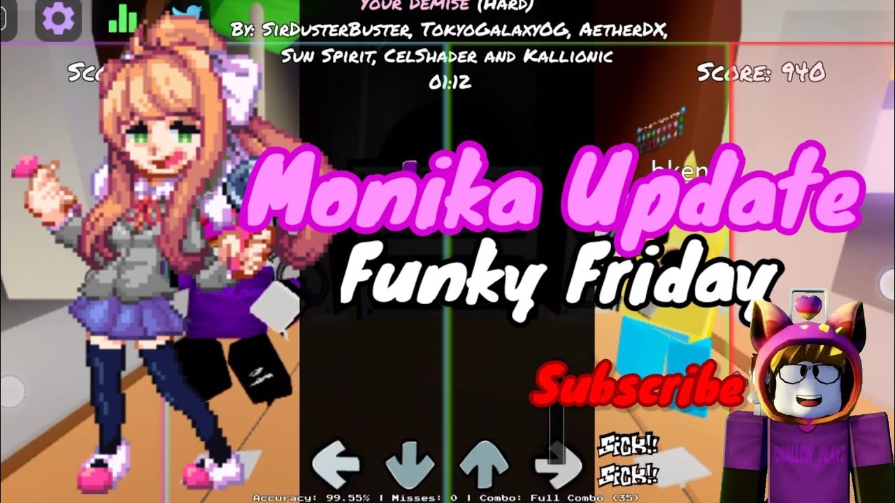Monika Update FF||Roblox - YouTube