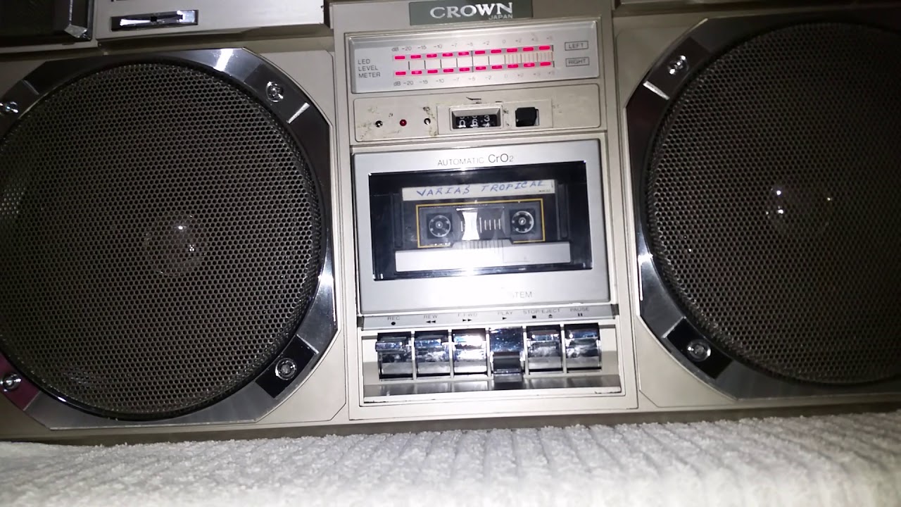 BOOMBOX CROWN CSC 950F STEREO - YouTube