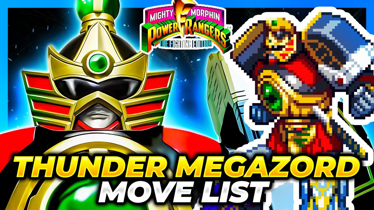 THUNDER MEGAZORD MOVE LIST - Mighty Morphin Power Rangers: The Fighting ...