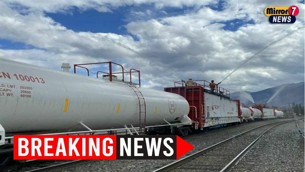 CN Trains Join Firefighting Efforts Against Wildfires - YouTube