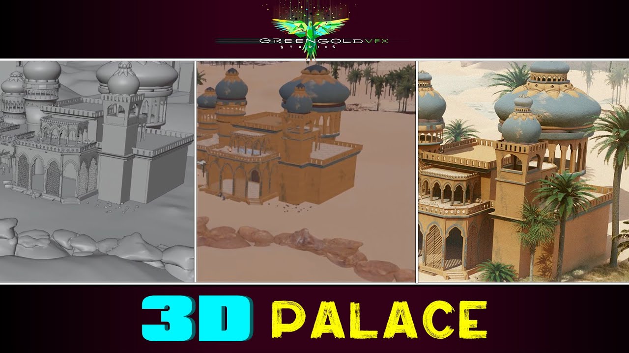 VFX Breakdown - 3D Palace | Where Tech Meets Art | Green Gold VFX ...