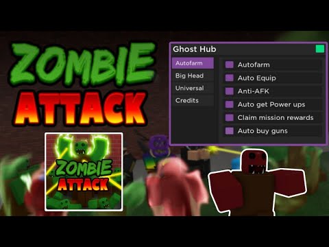 📥Roblox zombie attack📥|🔥script made by Ghost Hub🔥|Mobile,PC|Lion Kc Lee ...