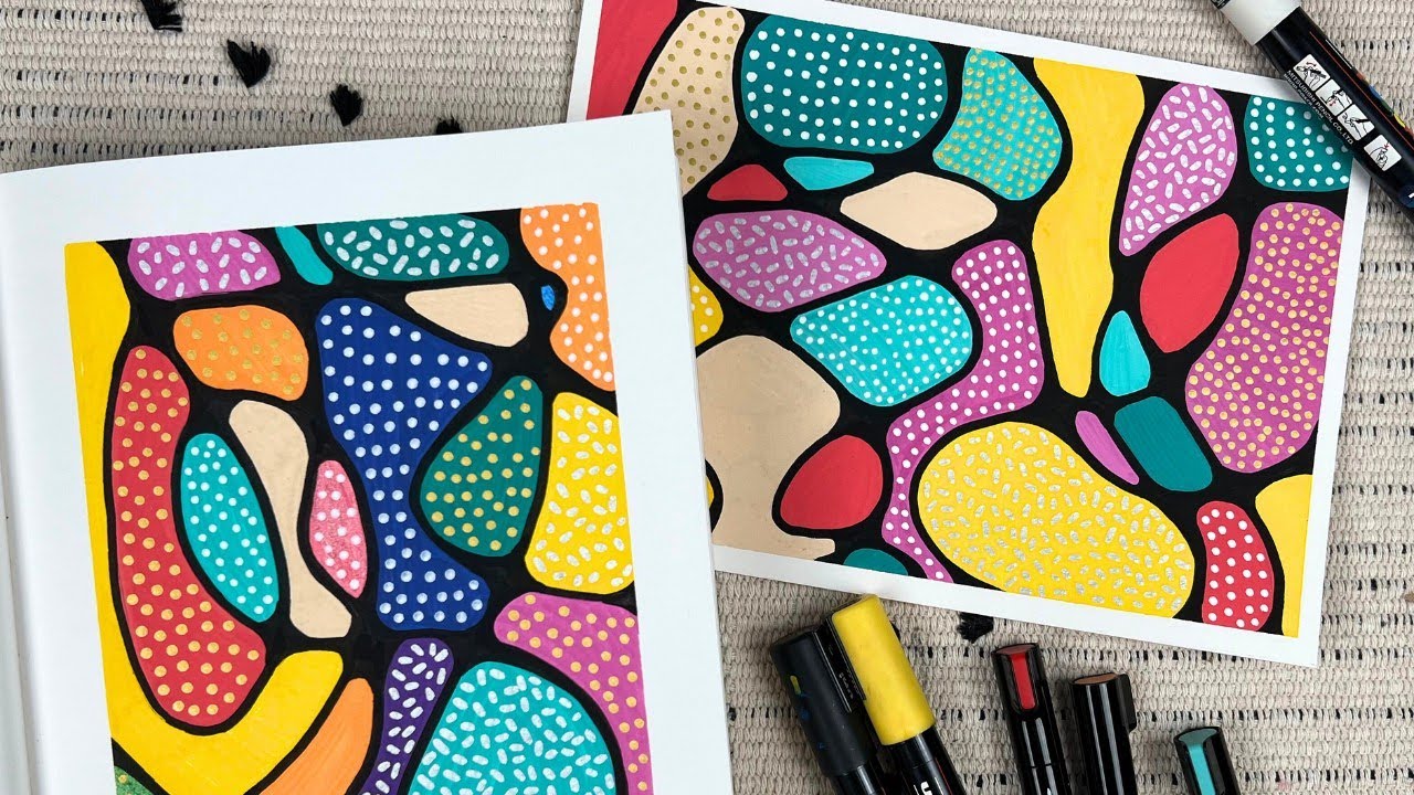 Neurographic Art as a Therapeutic Exercise | Acrylic Paint Pens - YouTube