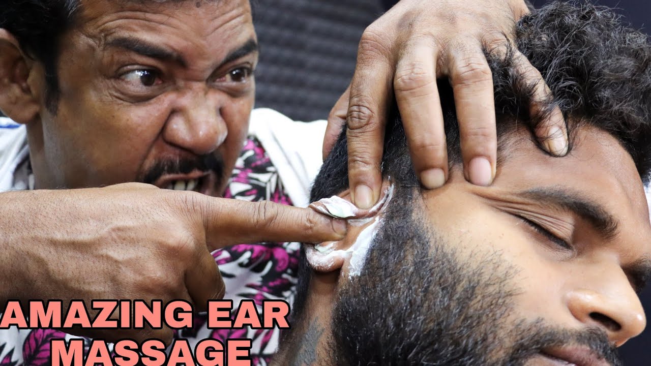 Amazing Ear Massage by Asim Barber | Head & Ear Massage with 3D Sound ...