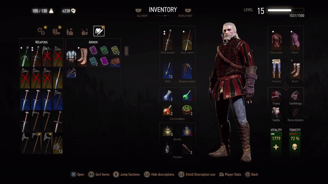 [WITCHER 3] Lv 15 Geralt Vs. Lv 26 Ice Troll - YouTube