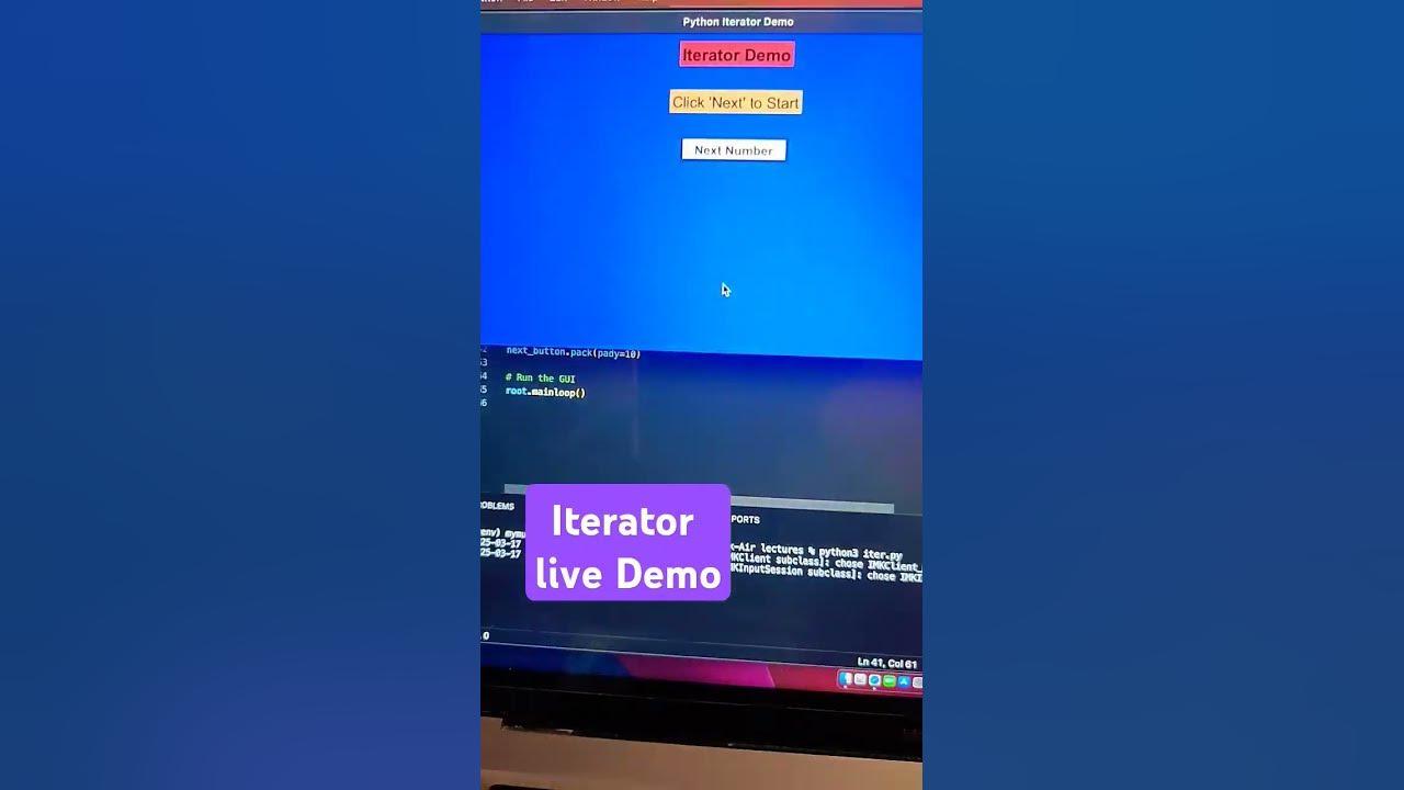 Iterator In Pythondevelopmentcodingbtechpythonpythonprogramming