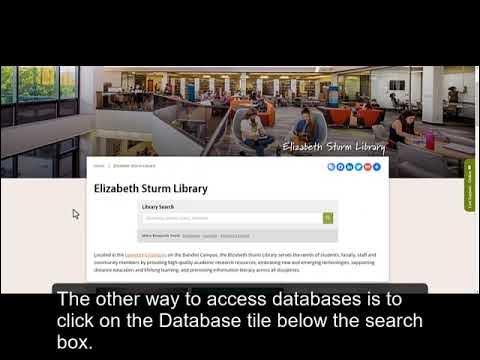 Using Library Databases - YouTube