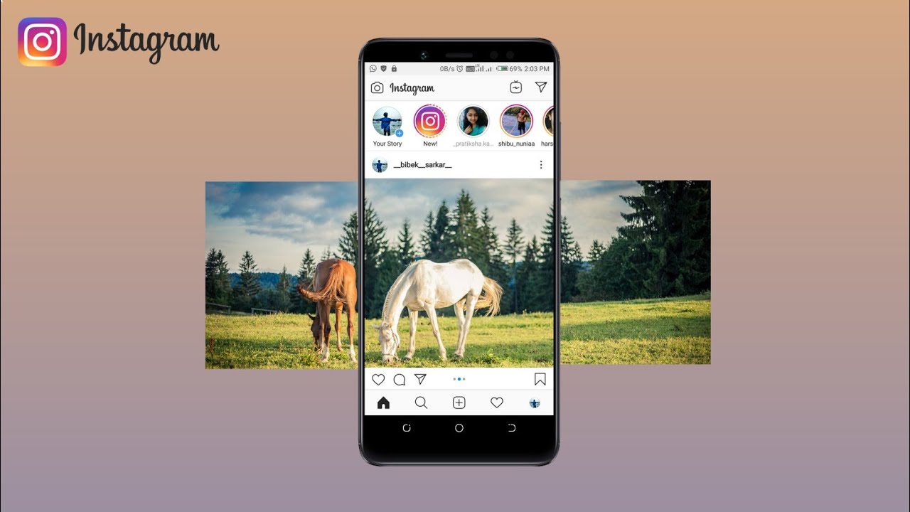 How to post PANORAMA on Instagram | seamless multi post tutorial - YouTube