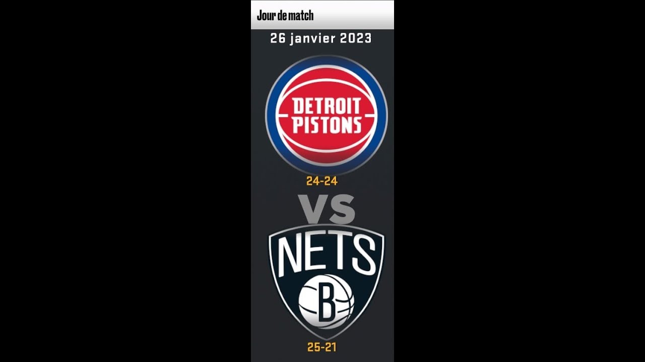 44-NBA-(Saison 2022-2023)-(Semaine 15)-(NETS-PISTONS)-(2K23-PS4) - YouTube