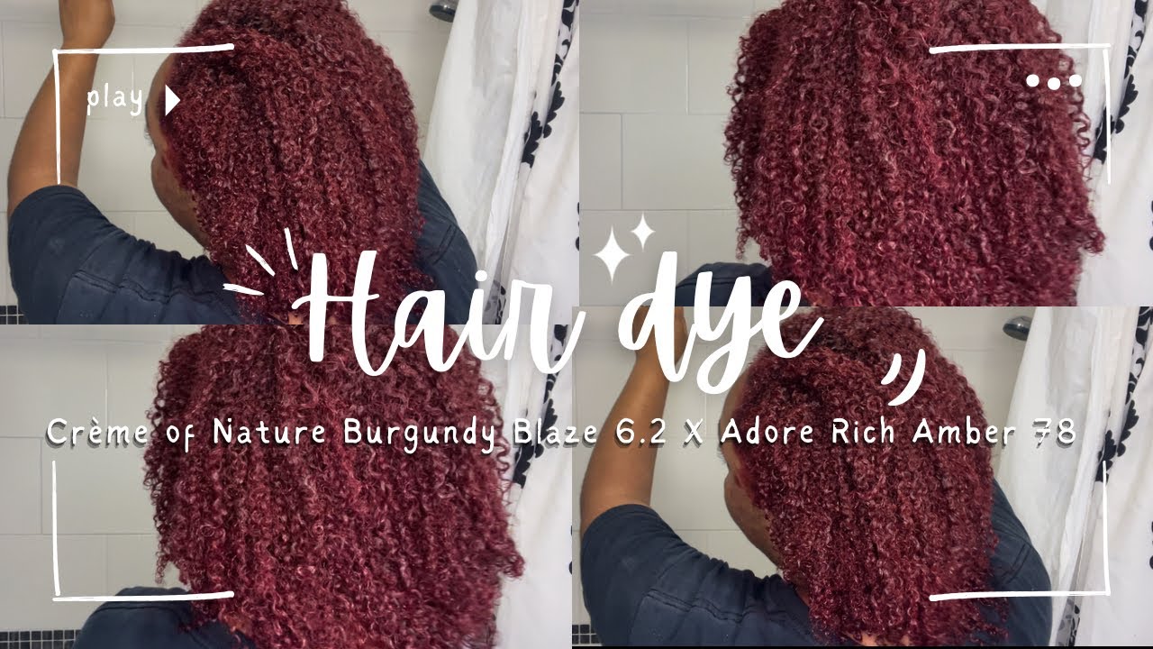 Crème of Nature Burgundy Blaze (6.2) X Adore Rich Amber (78) - YouTube
