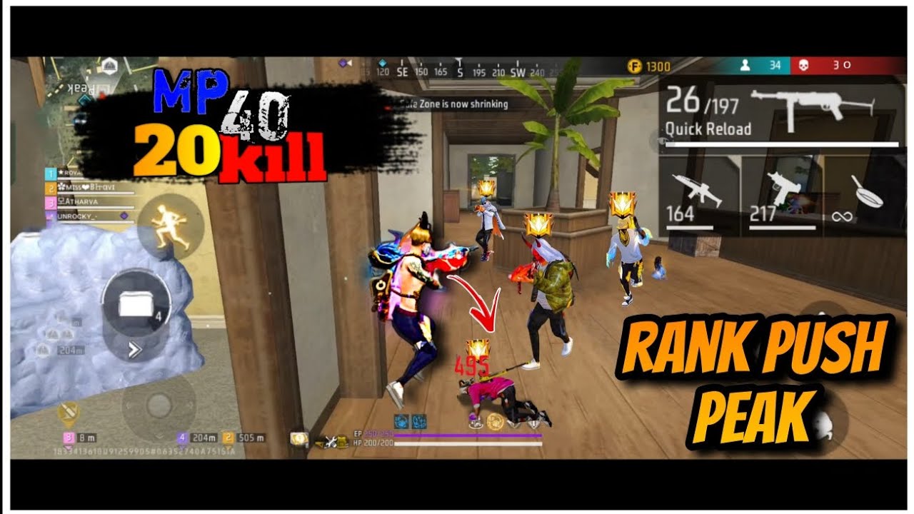 free Fire rank push 20kill || grandmaster loby 😱 - YouTube