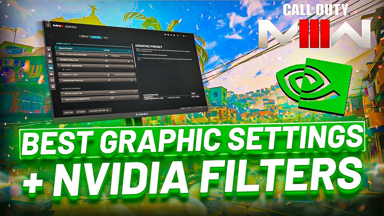 MODERN WARFARE III : Best graphics settings + Nvidia filters - YouTube