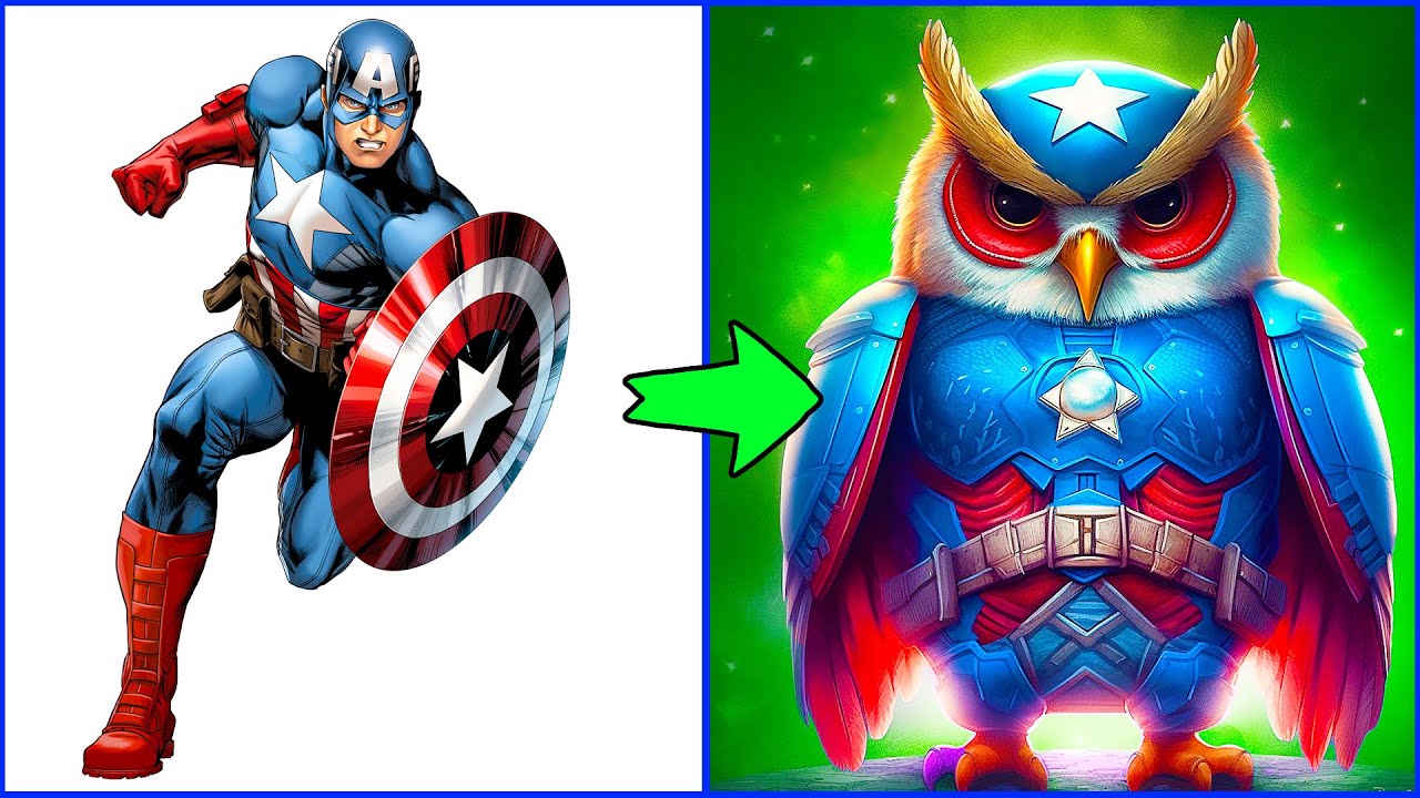 SUPERHEROES but OWLS ⚡ All Characters by WOW Hero 💥 - YouTube