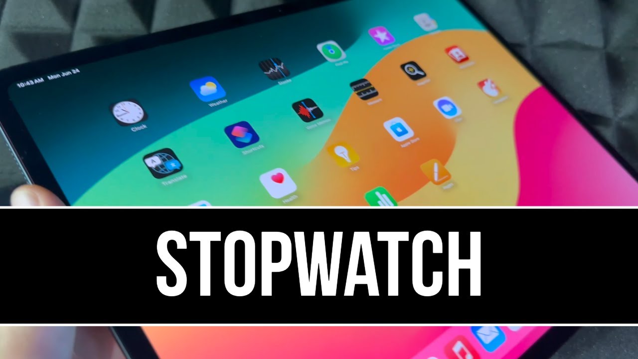 How to Use the Stopwatch on iPad Pro 13" - YouTube