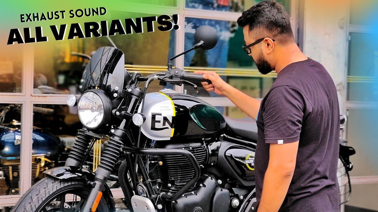 Royal Enfield Hunter 350 Walkaround | Exhaust Sound | Cheapest Royal ...