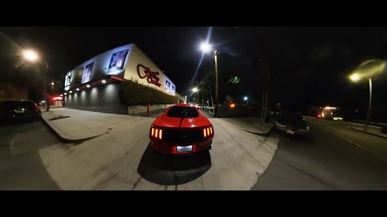 night time drive through hollywood hills - YouTube