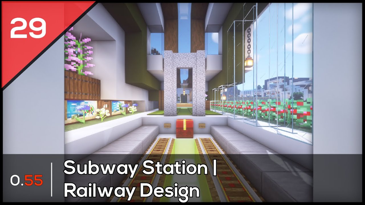 Minecraft Subway Station | Railway Design (Tutorial) - YouTube
