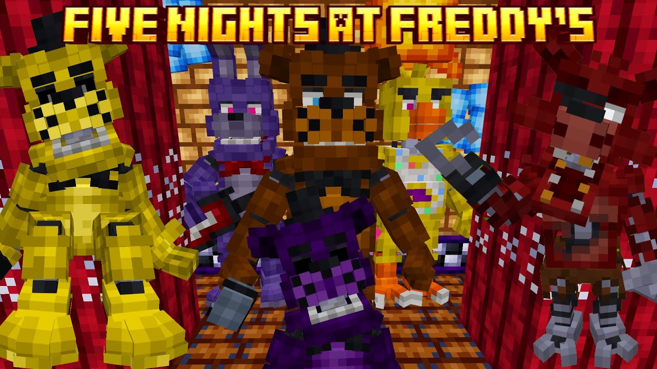 THIS NEW MINECRAFT FNAF 1 ADDON IS AWESOME! (Fazbear Entertainment Mod ...
