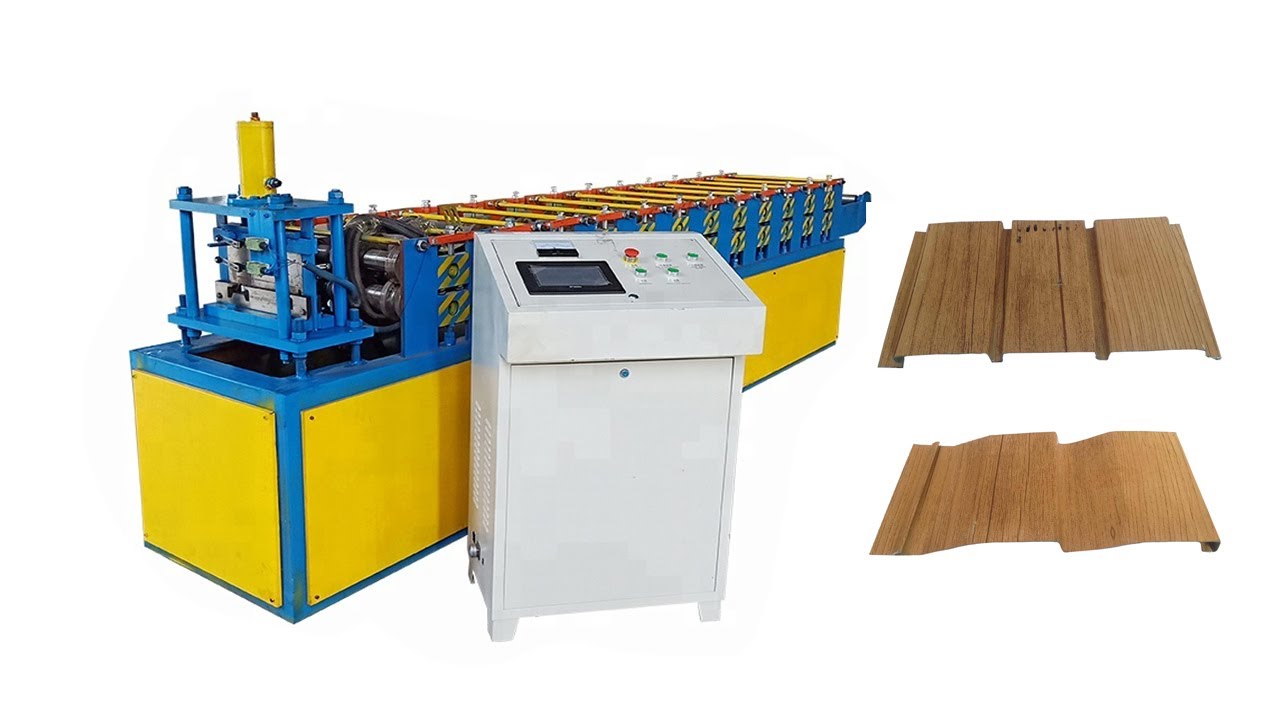 Metal cladding wall panel Roll forming machine - YouTube