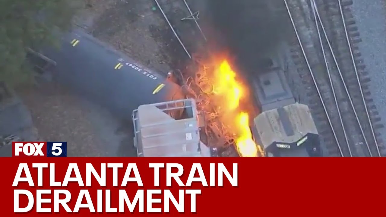 2 trains collide, cause derailment and fire | FOX 5 News - YouTube