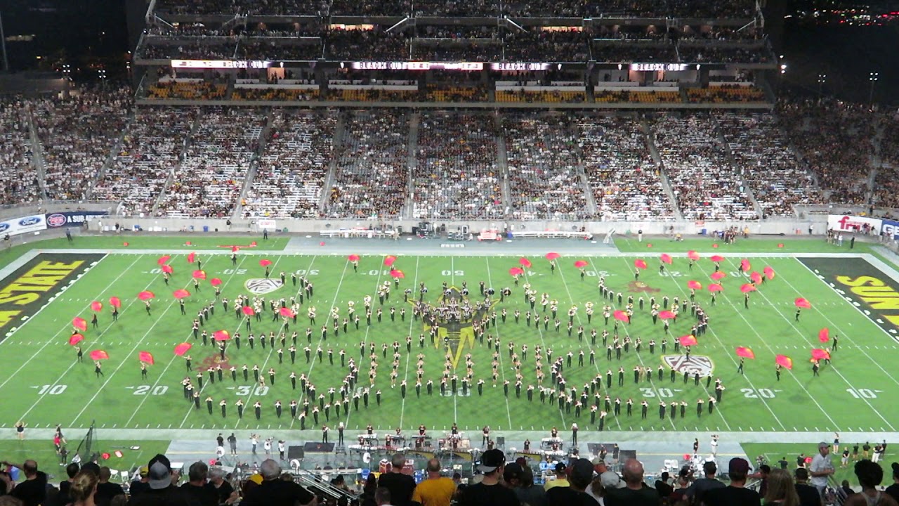ASU Sun Devil Marching Band - Halftime 9/8/2018 - YouTube