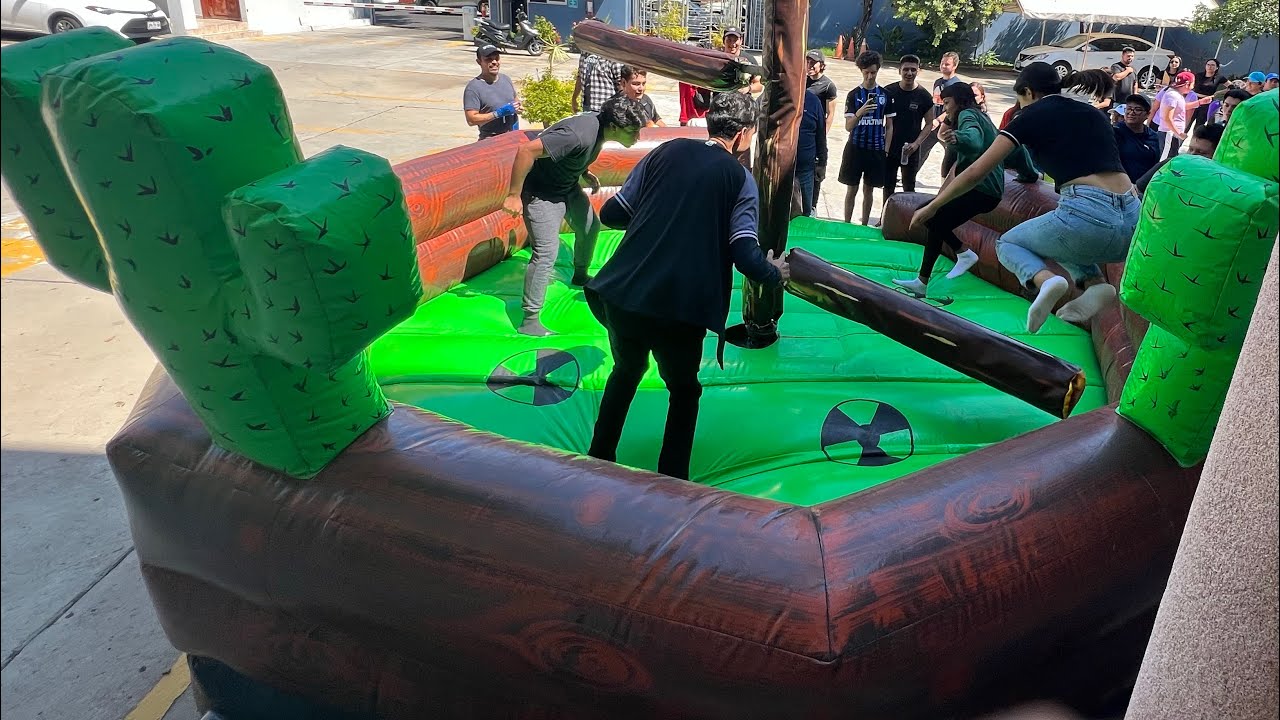 Inflable eliminador / troncos locos / barredora / up and down / reloj ...