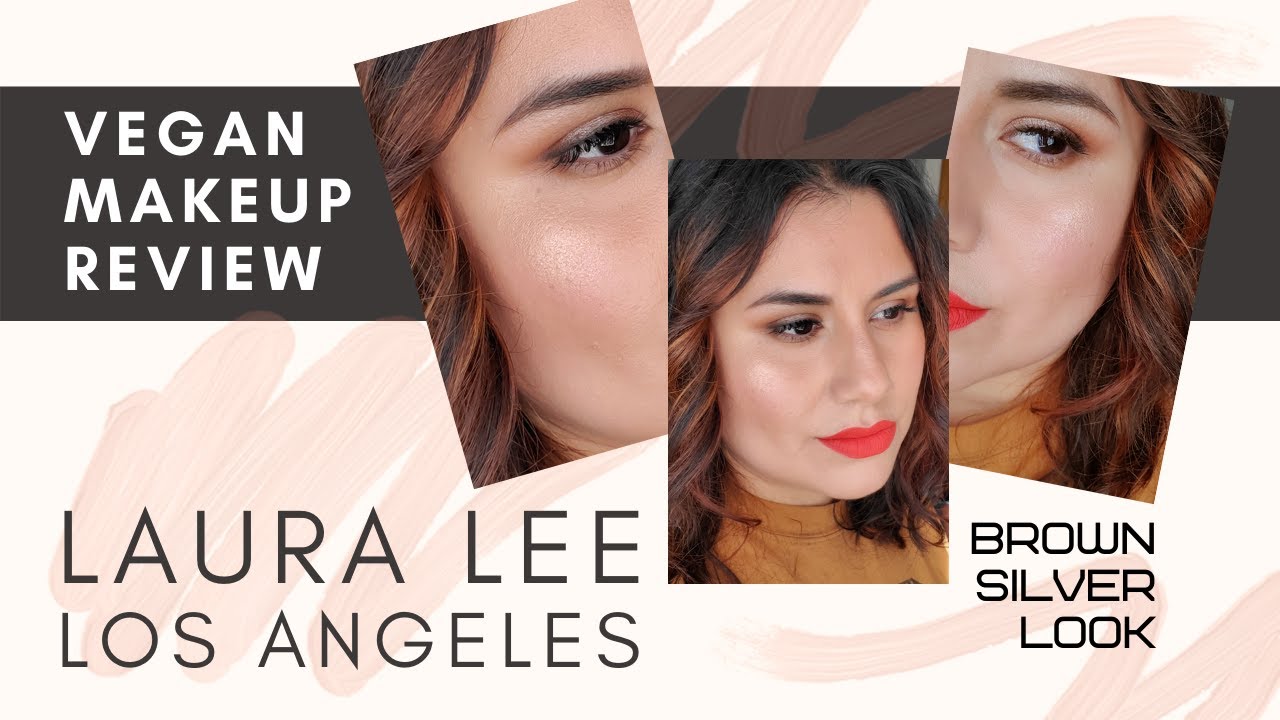 LAURA LEE LOS ANGELES | Vegan Makeup Review | Brown Silver Look - YouTube