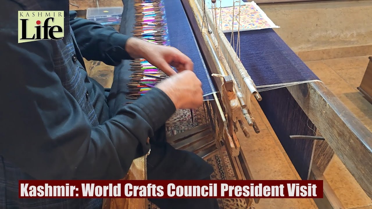 Kashmir: World Crafts Council President Visit - YouTube
