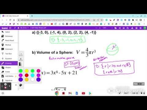 CA 2-2B: Domain and Application Problems - YouTube