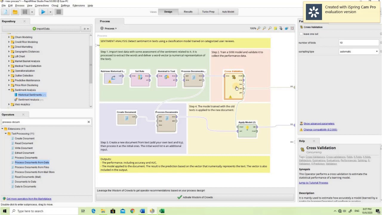 SENTIMENT ANALYSIS OF MOVIE REVIEW USING RAPIDMINER FROM EXCEL FILE ...