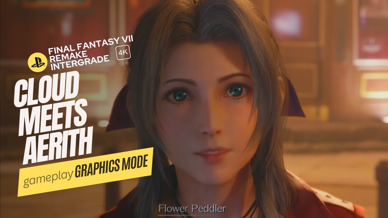 Final Fantasy Vii Remake Intergrade Cloud Meets Aerith Graphics Mode