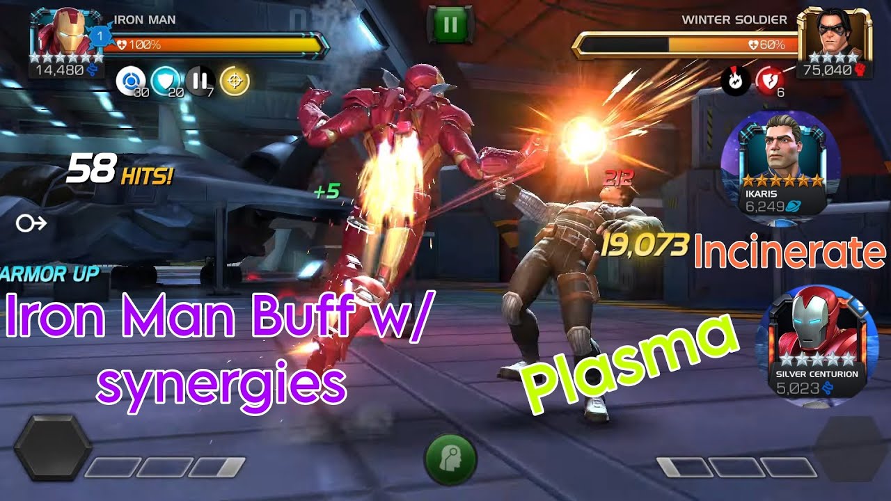 Iron Man Buff with Ikaris & Silver Centurion Synergy | High Damage ...