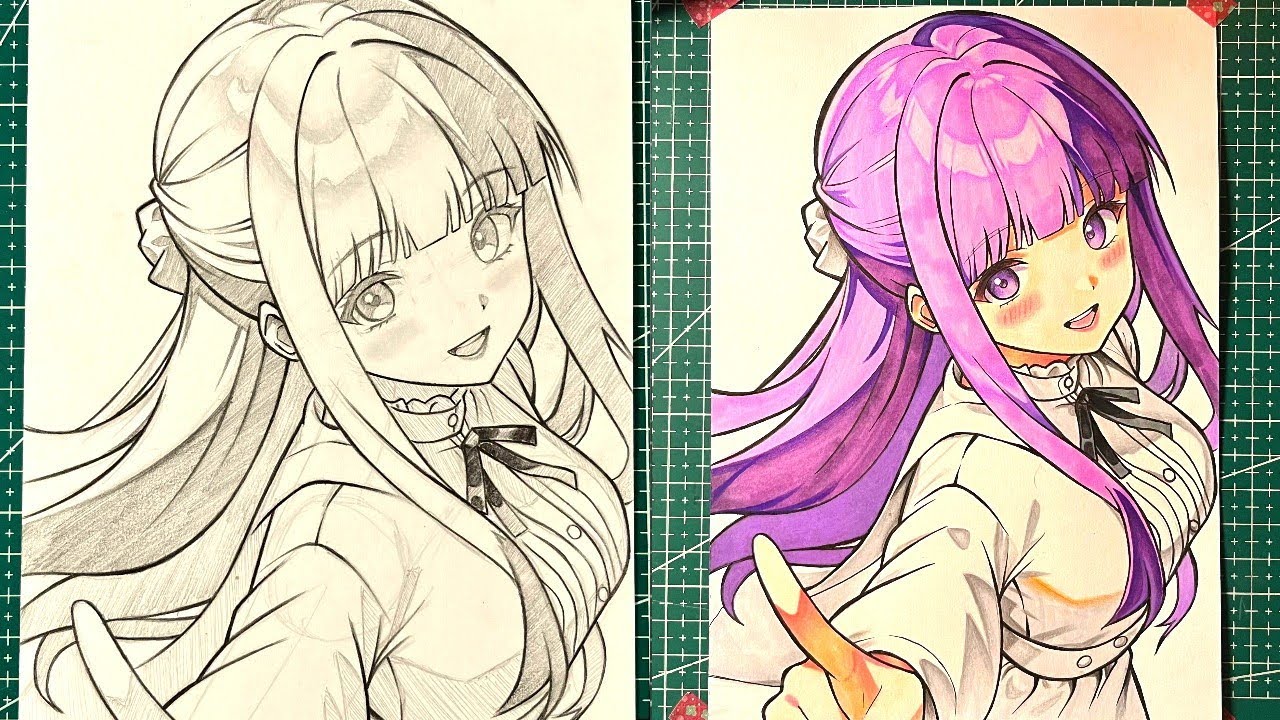 How to draw anime girl Frieren | easy anime drawing | drawing tutorial ...
