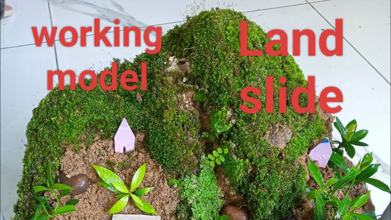 Land slide/working model/school exhibition 1st prize - YouTube