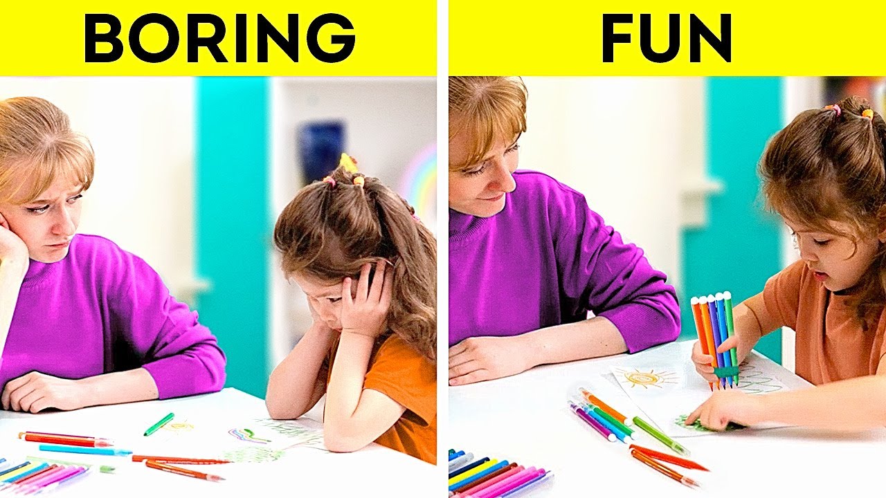 BORING MOM vs CRAFTY MOM || Do All Moms Think the Same? - YouTube