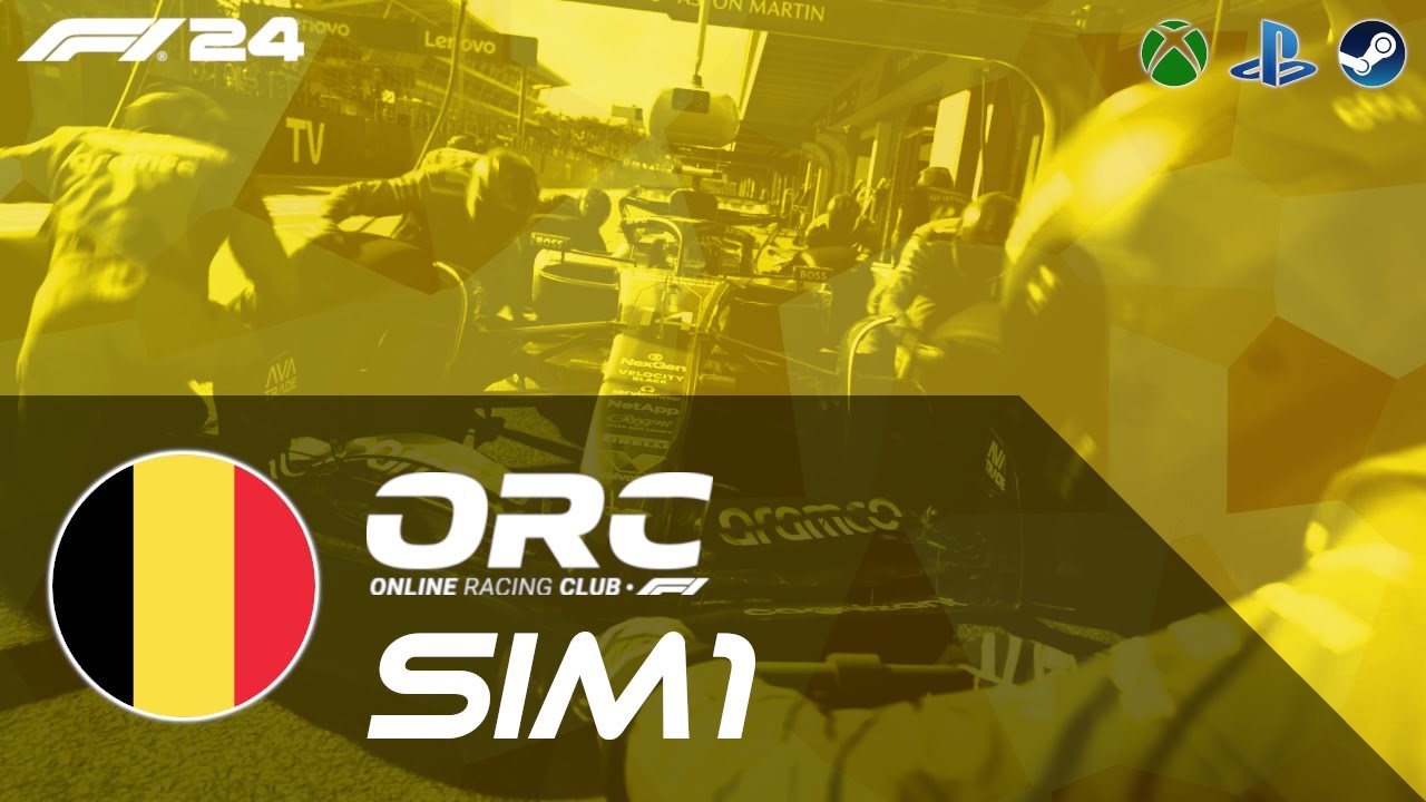 F1 24 | F1 eSport | ORC | SIM1 | Belgien - YouTube