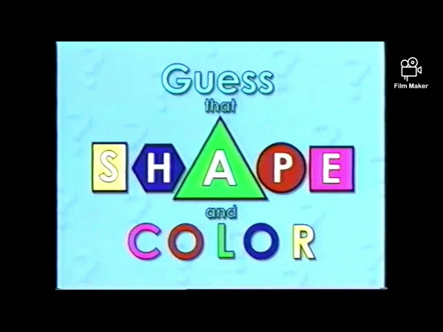 Closing To Sesame Street Guess That Shape And Color Closing To Guess